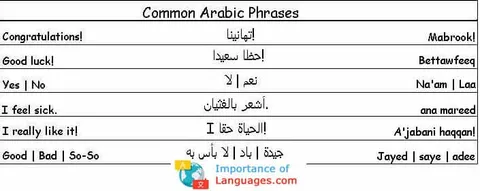 Learn Common Arabic Phrases - Learn Arabic Language Phrases